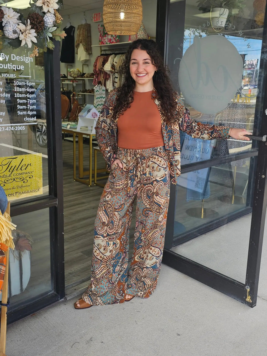 Chandler Paisley Pants – Cruz By Design