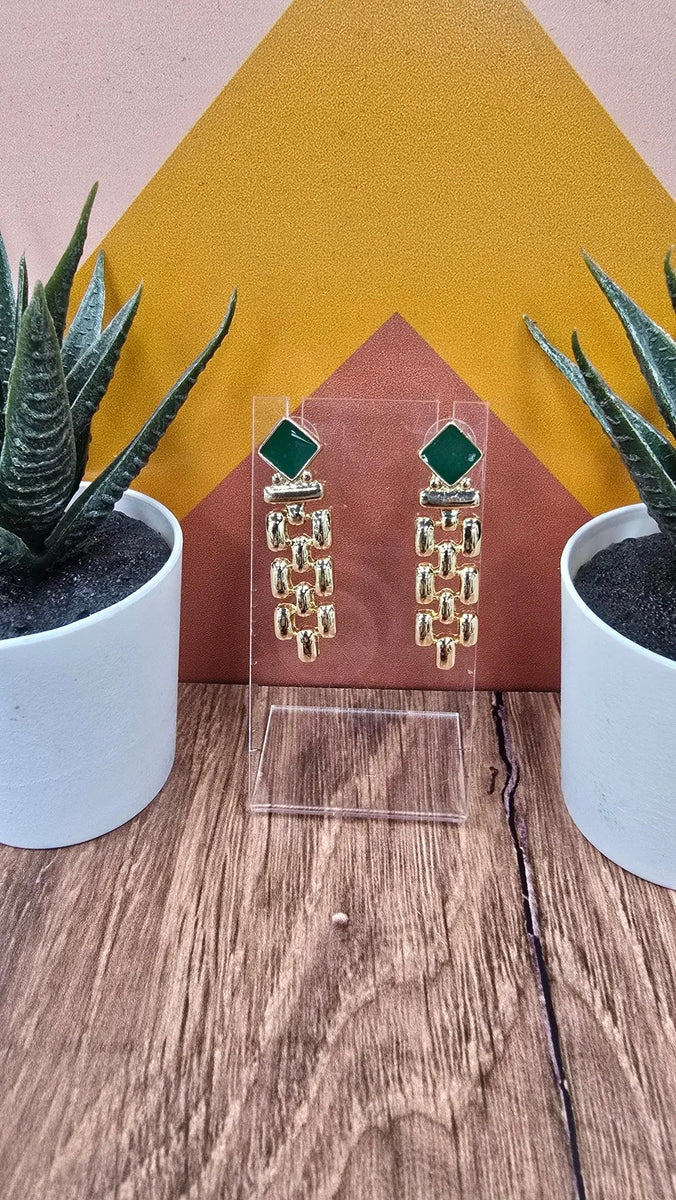 Emerald Cascade Earrings – Cruz By Design