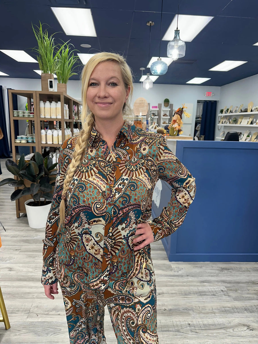 Chandler Paisley Shirt/Jacket – Cruz By Design